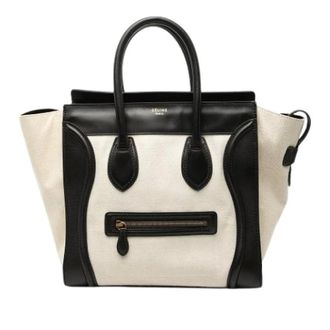 Celine Sac &agrave; main en toile Pre-owned - Femme - Pre-owned - Beige - Taille: ONE Size