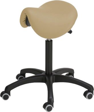 Sport-Tec Sattelhocker Standard mit Polster und Rollen, Rollhocker, Arbeitshocker