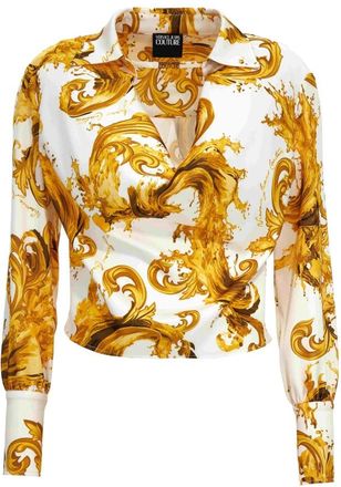 Versace Jeans Couture Femme, Blouses et Chemises, Blanc, Taille: 38 FR Shirt