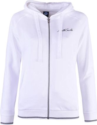 North Sails SweaT-shirt z zippeur - Femme - Sweatshirts et sweats &agrave; capuche - Blanc - Taille: 34 FR