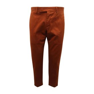 PT01 Pt01 - Edge Rebel Fit Pantalons - Homme - Pantalons - Brun - Taille: S