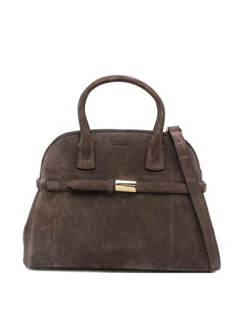 Orciani sac &agrave; main Aura en daim - Marron