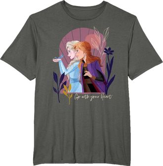Disney Frozen Elsa Anna Bruni Go With Your Heart T-Shirt