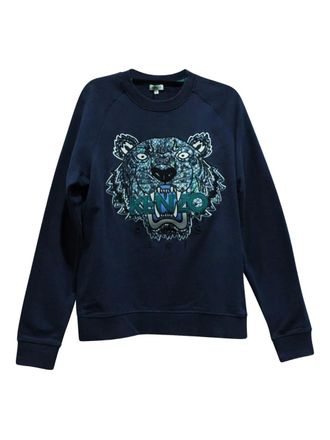 Kenzo sweat en coton - Bleu