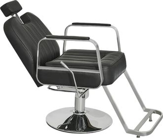 Generic Vintage-Retro-Friseurstuhl mit Kopfst&uuml;tze, H&ouml;henverstellbarer, Neigbarer Styling-Sitz f&uuml;r Damen und Herren, Kunstleder