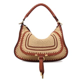 Chlo&eacute; Femme, Sacs, Beige, Taille: ONE Size Small Marcie Shoulder Bag