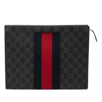 Gucci Sac pochette Pre-owned en toile enduite - Femme - Pre-owned - Noir - Taille: ONE Size