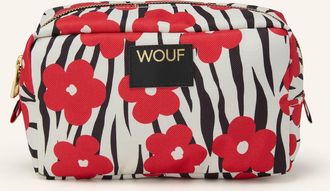 Wouf Wouf Kosmetiktasche Wildflower rot