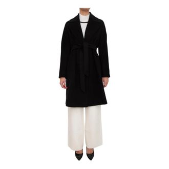 Max Mara Dravenna Wollmantel - - Coats - Damen - Schwarzk - L