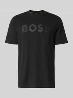 HUGO BOSS Regular Fit T-Shirt aus reiner Baumwolle Modell TS_STRUCTURE LOGO 1027473