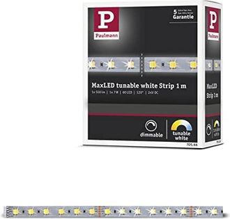 Paulmann 70566 SmartHome MaxLED Tunable White Strip 1m 7W mit Wei&szlig;lichtsteuerung