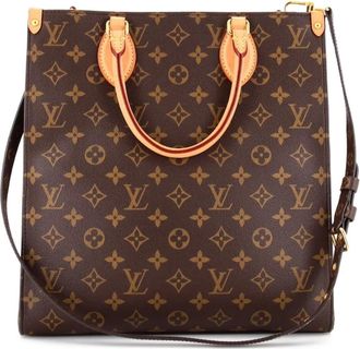 Louis Vuitton Sac Plat NM Bag Monogram Canvas PM shoulder bag - Marron