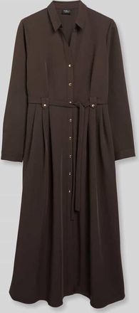 s.Oliver Black Label Midikleid mit Bindeg&uuml;rtel