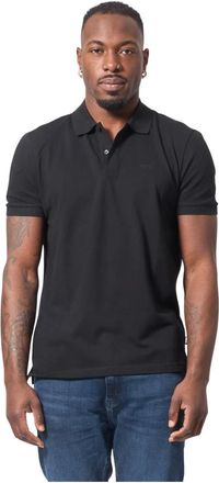 HUGO BOSS Homme, Tops, Noir, Taille: 3XL Polo noir en coton avec logo
