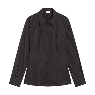 Burberry Chemise boutonn&eacute;e &agrave; manches longues - Femme - Blouses et Chemises - Brun - Taille: 36 FR