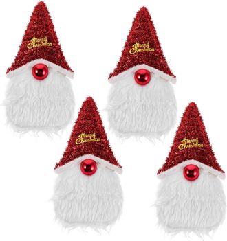 Cabilock 4 Stück Teiliges Santa Weihnachtsbaum-schmuckset Kreative Hängende Weihnachtsdekorationen für Laden Zuhause Büro und Festliche Fensterdekoration Viels