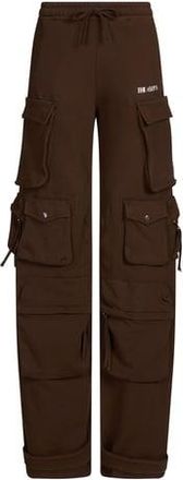 The Attico Pantalon large cargo en coton