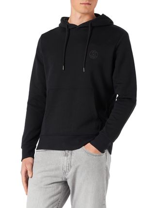 Jack & Jones Herren Jjebasic Logo Noos Hooded Sweatshirt, Schwarz, XXL EU