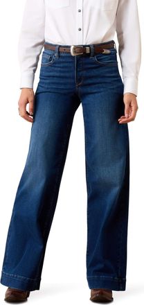 Ariat Womens High Rise Revel Vilma Ultrastretch Wide Leg Jeans in Norwalk, Size 25, by Ariat