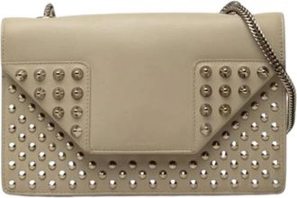 Saint Laurent Sac bandouli&egrave;re vintage clout&eacute; doccasion - Femme - Pre-owned - Beige - Taille: ONE Size