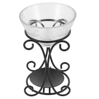 Cabilock Eisen Aromatherapie Duftlampe mit Hochwertigem Eisenrahmen Multifunktionaler &Auml;therischer &Ouml;lofen und Dekoratives Desktop Ornament f&uuml;r Wohnzimmer B&uuml;ro Y