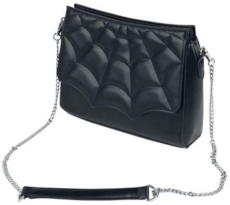 Banned Alternative Mabris Shoulder Bag Frauen Handtasche schwarz/silberfarben