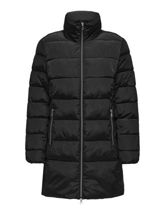 Only Damen ONLNEWLINA Puffer Zip Coat OTW KTA Steppjacke, Schwarz, XS