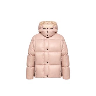 Moncler Moncler Doudoune Courte &Agrave; Capuche Parana, Femme, Rose, Taille: 00