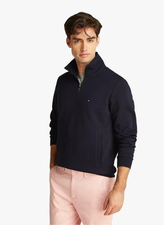 Tommy Hilfiger Pull col camionneur en coton m&eacute;lang&eacute;