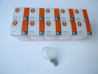 Osram 10x Tropfengl&uuml;hlampe E14, 25W, matt