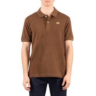 La Martina Homme, Tops, Brun, Taille: M Polo &agrave; Manches Courtes Coupe Classique