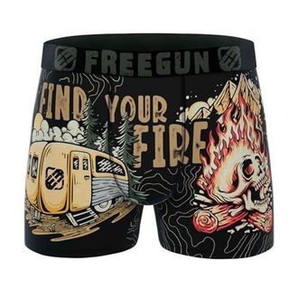 Freegun Boxer Homme Microfibre Wild Life (XL, Fire A92)