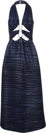 Cult Gaia Femme, Robes, Bleu, Taille: 36 FR Longue Robe Dos Nu avec D&eacute;tails D&eacute;coup&eacute;s