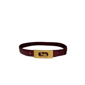 Celine Pre-owned Lederg&uuml;rtel - - Pre-owned - Damen - Rot - ONE SIZE