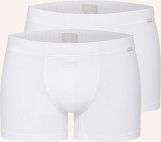 Hanro 2er-Pack Boxershorts Cotton Essentials weiss