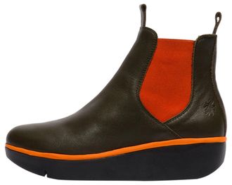 FLY London Fly London Damen Jery536fly Stiefelette, Military Brick Elastic, 40 EU