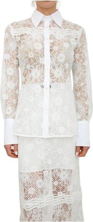 Pinko Pinko, Femme, Blouses et Chemises, Blanc, Taille: 38 FR Coline Shirt