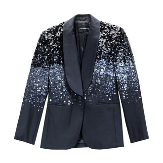 Karl Lagerfeld Femme, Vestes, Noir, Taille: 36 FR Studio Degrad&eacute; Blazer