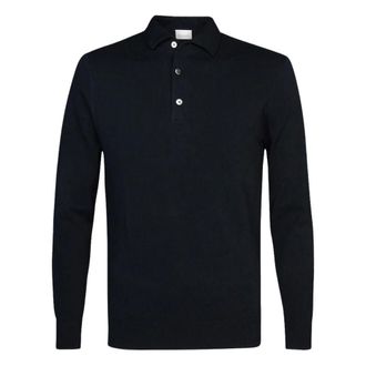Profuomo Homme, Tops, Bleu, Taille: 2XL Polo Basique de Luxe Une Pi&egrave;ce