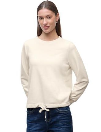 Street One Sweat-Shirt &agrave; col Rond Doux Beige 42
