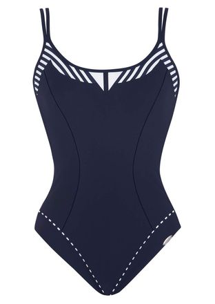 Sunflair Badeanzug Damen - Petticoat Badeanzug - Einteiler mit gro&szlig;en Cups und tiefen R&uuml;ckenausschnitt - komfortable Doppeltr&auml;ger - Wiener N&auml;hte