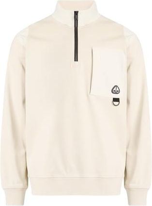 Moose Knuckles Sweat droit col camionneur en coton