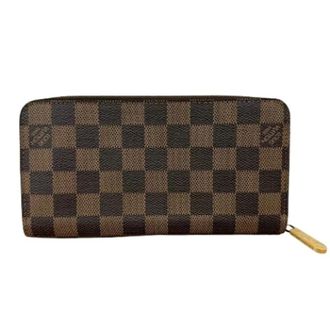 Louis Vuitton Portefeuille long Damier vintage doccasion (bi-pli) - Femme - Pre-owned - Brun - Taille: ONE Size