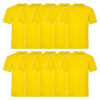 Fruit Of The Loom Lot de 10 T-shirts Taille : S-5XL Plusieurs couleurs L jaune