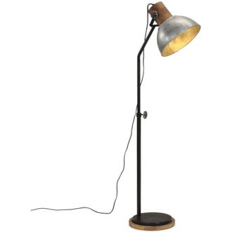 vidaXL Lampadaire 25 W argent vintage 30x30x100-150 cm E27 vidaXL