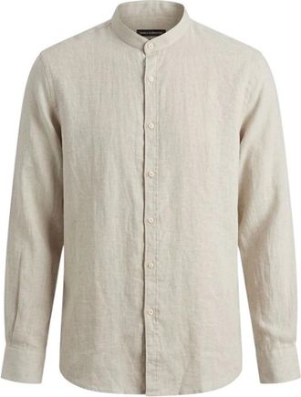 Daniele Alessandrini Homme, Chemises, Beige, Taille: 3XL Camicia Coreana Lino