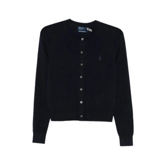 Ralph Lauren Femme, Pulls, Bleu, Taille: 36 FR Pull ras du cou