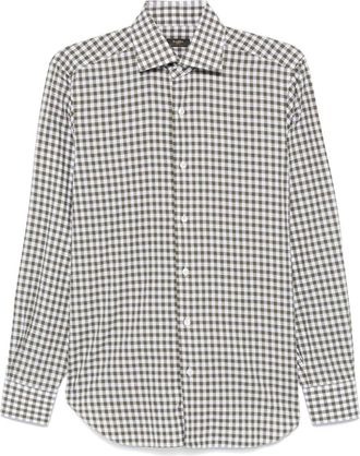 Barba Hemd mit Karomuster - Grün
