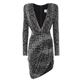 Philipp Plein V-Neck Mini Kleid - - Dresses - Damen - Grau - M