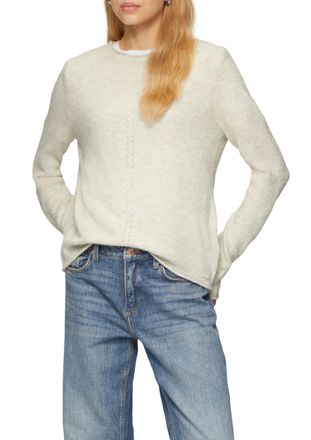 QS by s.Oliver Damen 2158408 Strickpullover mit Stehkragen und Rollkanten, 05W0, Small